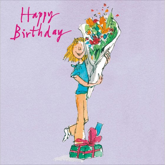 Quentin Blake Happy Birthday Greeting Card – Love & Best Wishes